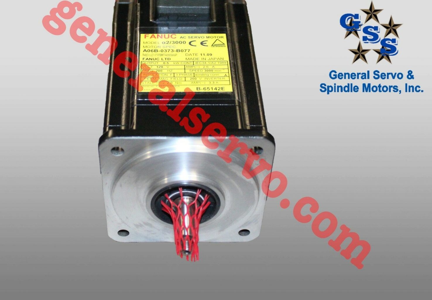 Fanuc A06B-0373-B077 AC MOTOR A2/3000 I64 PULSE *1 YEAR WARRANTY* | General Servo & Spindle Motors