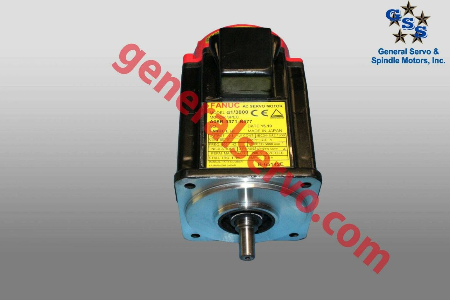 Fanuc A06B-0371-B577 AC MOTOR A1/3000 I64 STRAIGHT *1 YEAR WARRANTY* | General Servo & Spindle ...