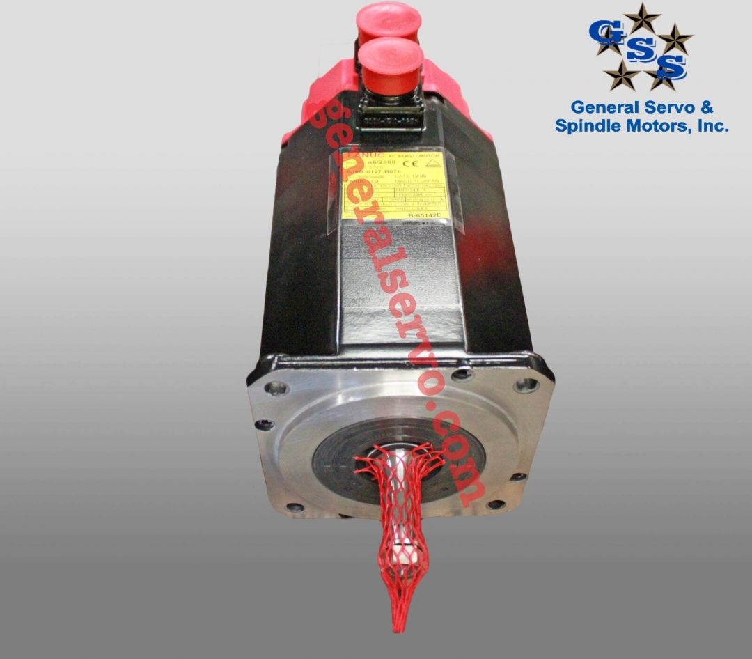 Fanuc A06B-0127-B076 AC MOTOR A6/2000 A64+S.CAPACIT *1 YEAR WARRANTY ...