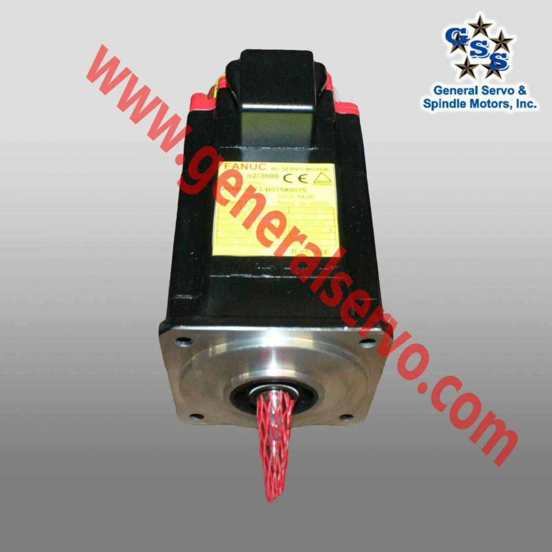 A06B-0373-B075#0075 Fanuc AC Servo Motor A2/3000 A64, 129V, 200Hz, 3PH, 2.6A | General Servo ...